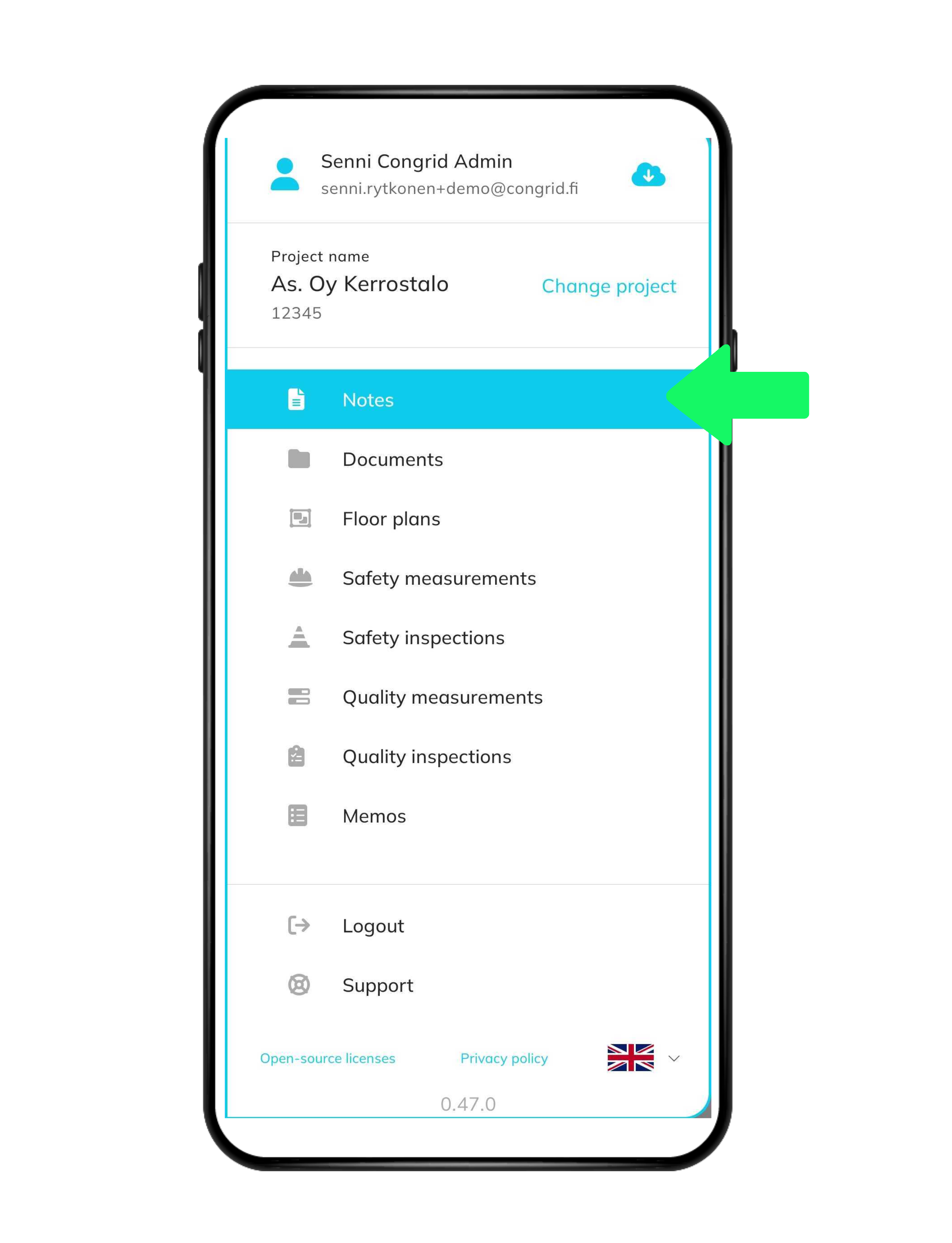 Task note - how to record notes – Congrid knowledgebase