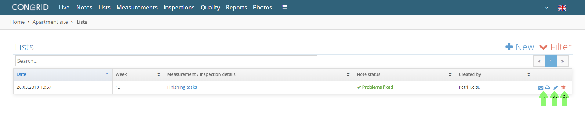 How to Edit Lists – Congrid knowledgebase
